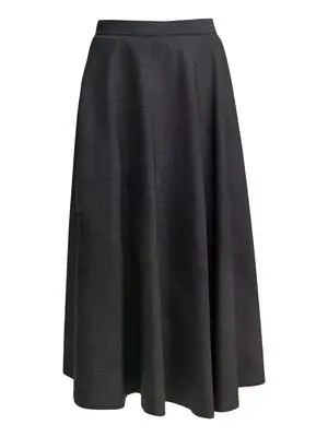 SEMPER Tailored A-line Midi Skirt - Grey