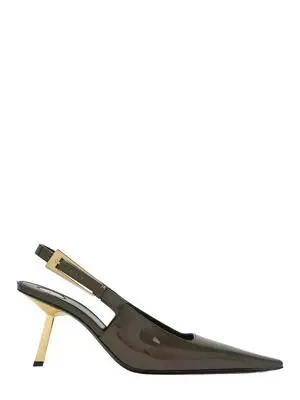 Saint Laurent 75mm Lee Pumps - Green