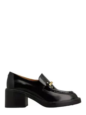 TOD'S 60mm Leather Loafers - Black