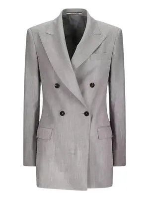 Tagliatore Double-breasted Blazer - Grey