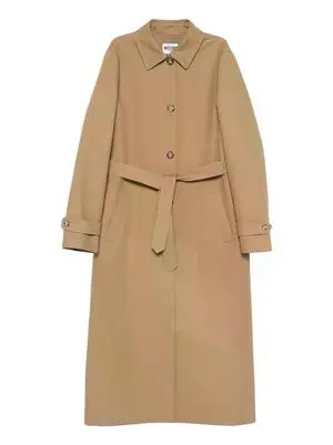 Moschino Button-fastening Coat - Brown