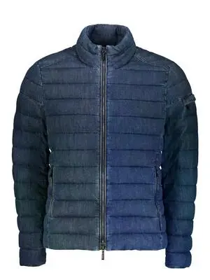 MOORER Padded Denim Jacket - Blue