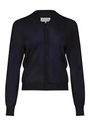 MAISON MARGIELA Wool Cardigan - Blue
