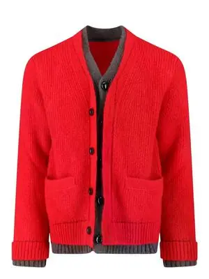Sacai Laye Cardigan - Red