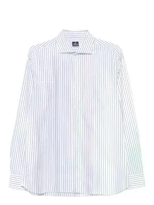 TRUZZI Striped Cotton Shirt - White