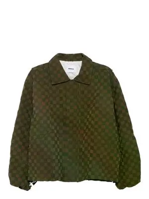 BONSAI Puff Chess Bomber Jacket - Green
