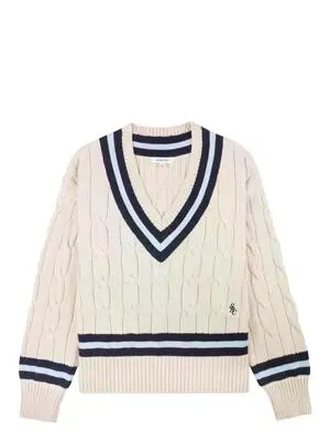 SPORTY & RICH Cable-Knit Jumper