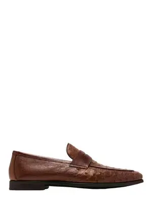 Magnanni Leather Penny Loafers - Brown