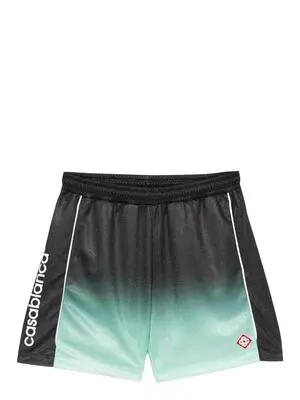 Casablanca Gradient Panelled Shorts - Black