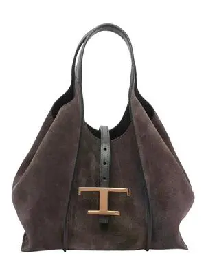 TOD'S Timeless T-buckle Shoulder Bag - Brown