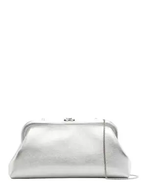 JIMMY CHOO Leather Shoulder Bag Grey