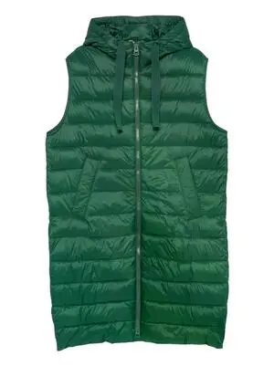 Marc O'polo Quilted Hooded Gilet - Green