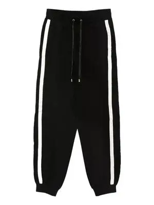 Liu Jo Side-stripe Drawstring Joggers - Black
