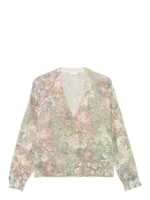 Liu Jo Floral-print Cardigan - Pink