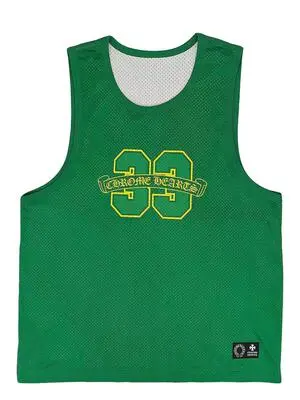 Chrome Hearts Mesh-panel Jersey Vest - Green