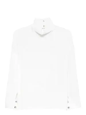 Erika Cavallini High-neck Blouse - White