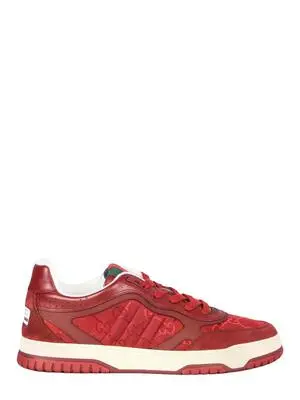 Gucci Re-web Panelled Sneakers - Red