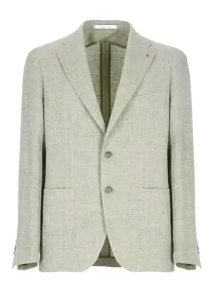 Tagliatore Notched-lapel Single-breasted Blazer - Green