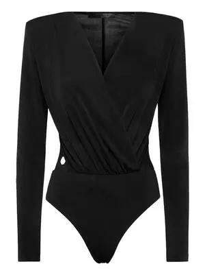 Philipp Plein Padded-shoulder Bodysuit - Black
