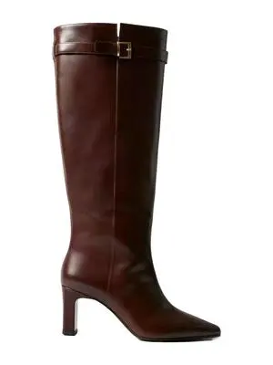 Claudie Pierlot Buckle-fastening Leather Boots - Brown