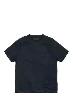 LES TIEN Pocket-detail Cotton T-shirt - Black