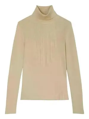 Marc O'polo Ribbed Turtleneck Top - Brown