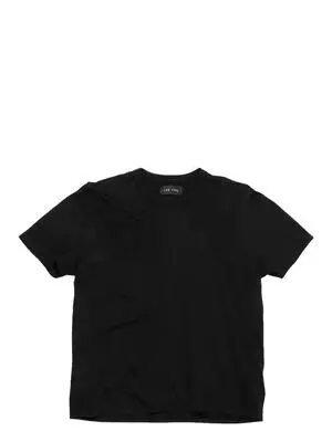 LES TIEN Heavyweight Crew-neck T-shirt - Black