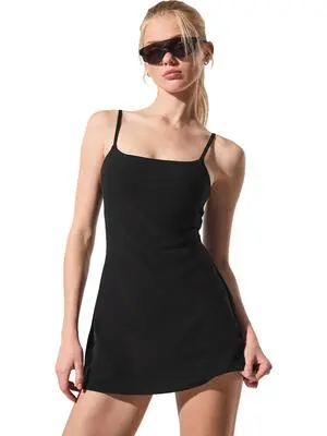 Alo Yoga Soft Encore Tennis Dress - Black