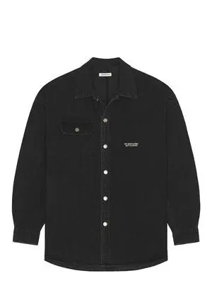UNDERCOVERISM Long Sleeve Shirt In Black - Charcoal