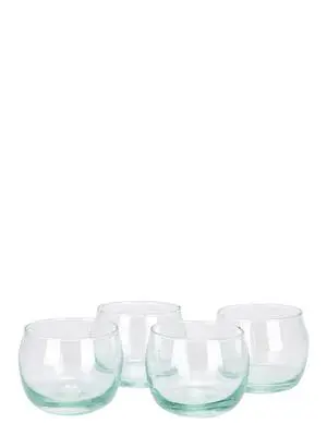 VERVE CULTURE Set Of 4 Stemless Wine Glasses - Clear