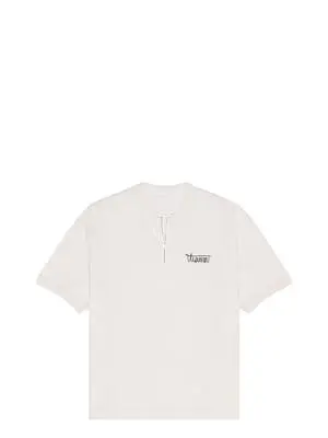 Visvim Merckx Quarter Zip Tee - Off White