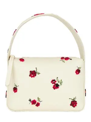 Khaite Elena Small Handbag - Raspberry & Cream