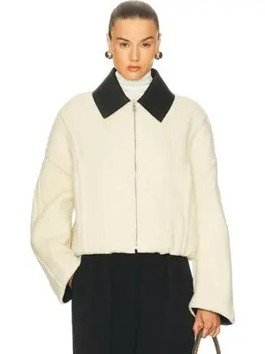 JEAN PAUL GAULTIER Bomber Jacket - Ecru & Black
