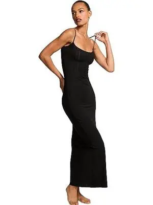 Victoria's Secret Ultra-fine Modal Maxi Slip Dress - Black