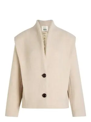 Isabel Marant Dyogo Wool-blend Coat - Ecru