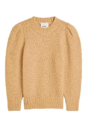 Isabel Marant Emma Textured Alpaca-blend Jumper - Caramel