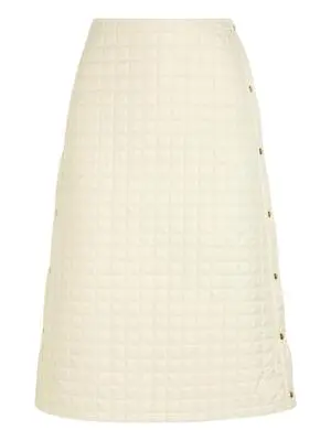 Moncler Quilted Shell Midi Skirt - Beige