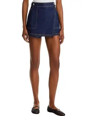 Veronica Beard Winslet Skort - Indigo Rinse