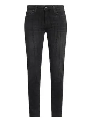Armani Exchange Tapered Jeans With Logo And Crystal Embellishments - Black
