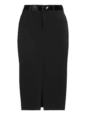 LIU •JO Crepe Midi Pencil Skirt - Black