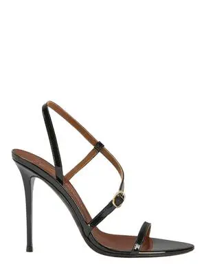 GIUSEPPE ZANOTTI Audrinette 105 Patent Leather Sandals Black