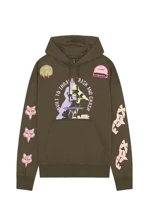 FOX RACING Oversized Fleece Hoodie - Army