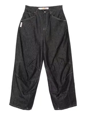 PDF Paneled Denim Jeans - Blue