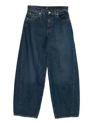 7 For All Mankind Wide-leg Jeans - Blue