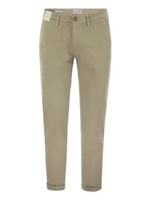 RE-HASH Mucha - Stretch Cotton And Lyocell Chino Beige