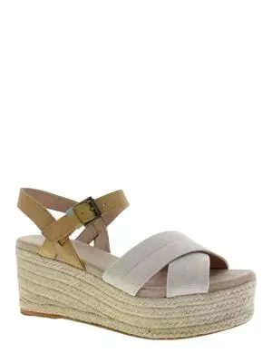 Toms Willow Wedge Sandals - White