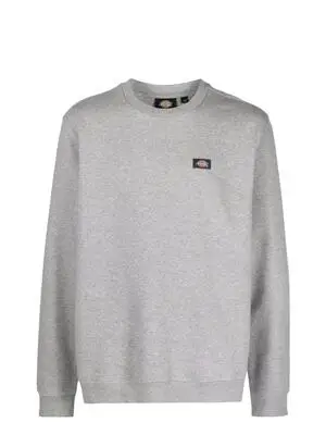 Dickies Logo-patch Crew-neck Sweatshirt Grey