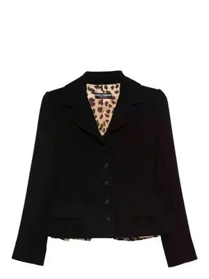 Dolce & Gabbana Crepe Blazer - N0000 Black