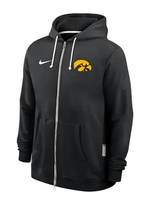 Nike Iowa Sideline Dri-fit College Full-zip Hoodie - Black