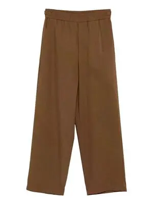 Ami Elastic-waist Trousers - Brown